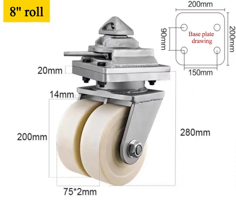 Shipping Container Caster Wheels Heavy Duty Caster Iso Shipping ...