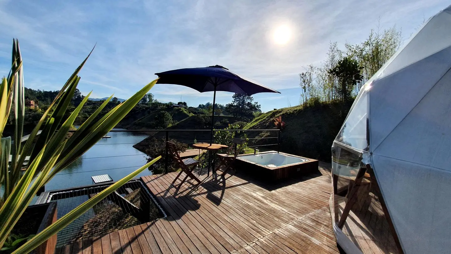 7m Glamping Yurt Geodesic Insulation Dome Tents Canvas with Door