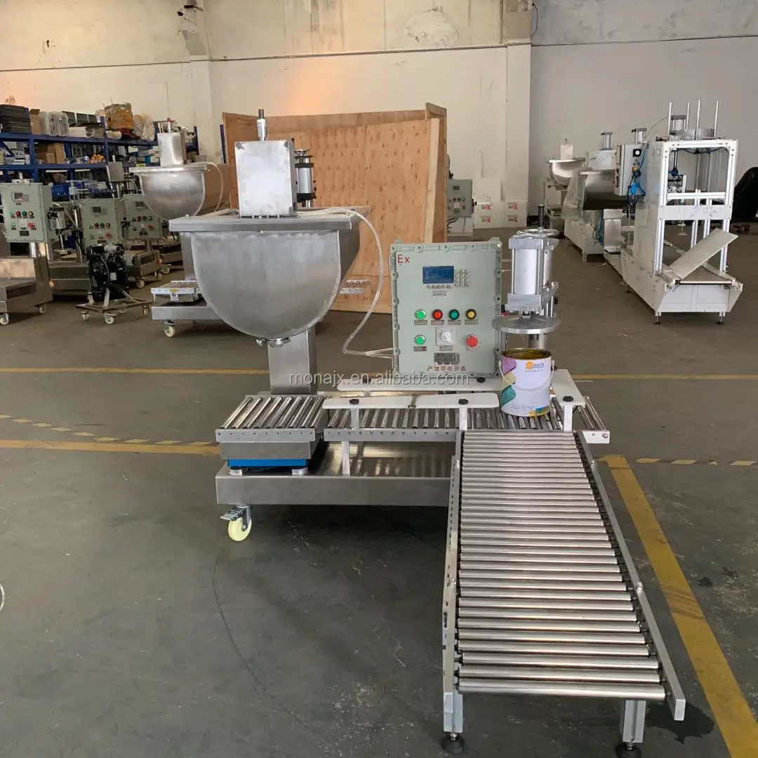 Double Nozzle Water Based Paint Weighing Packing Machine