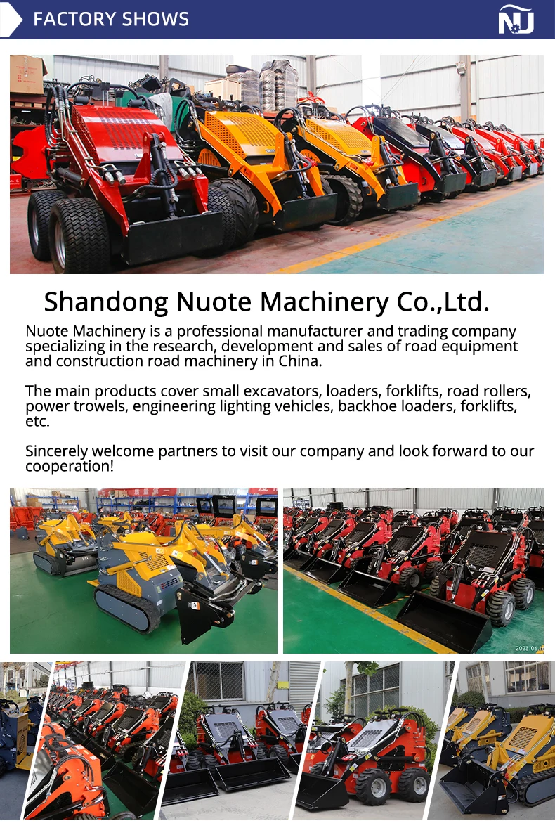 Small Mini Skid Steer Articulated Loader Epa Engine Wheel Loader ...
