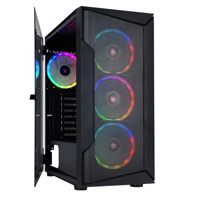 Sate(k8871)computer Casing Desktop Custom Atx Tempered Glass Rgb Gaming ...