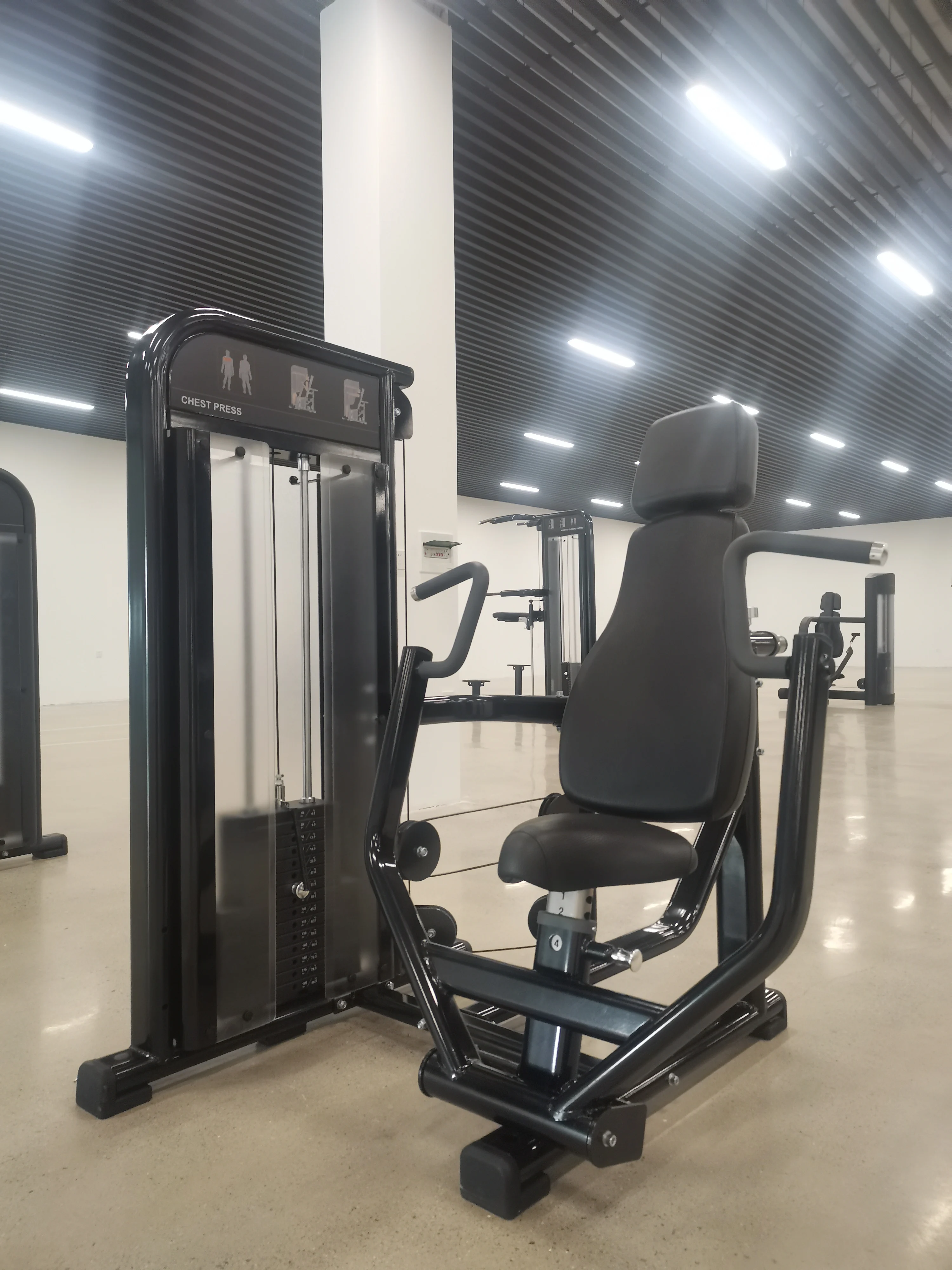 Lectorized Weight Stack Pin Chest Press Machinechest Press Fitness ...