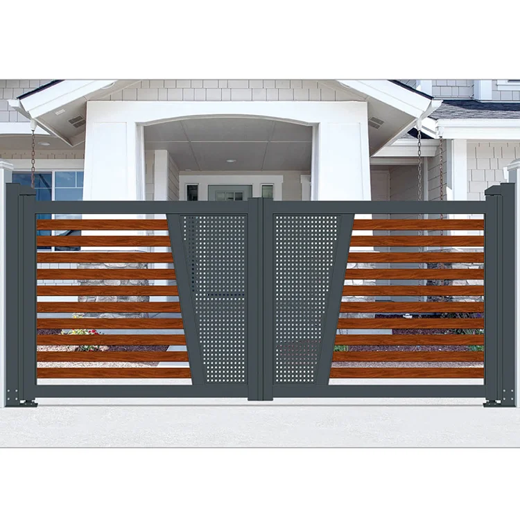 Electric Motor Iron Main Gate Designs for Residential Villa