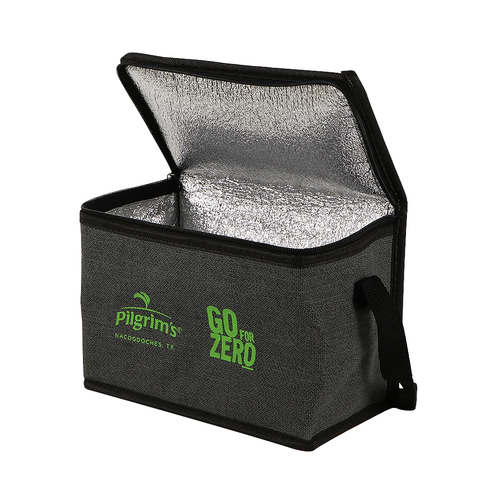 2023 Cheap Rectangle Insulated Food Delivery Non Woven Bag Cooler Bag ...
