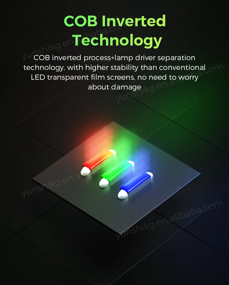 Sticker COB Transparent Led Display Film Advertising Holograph Adhesive ...