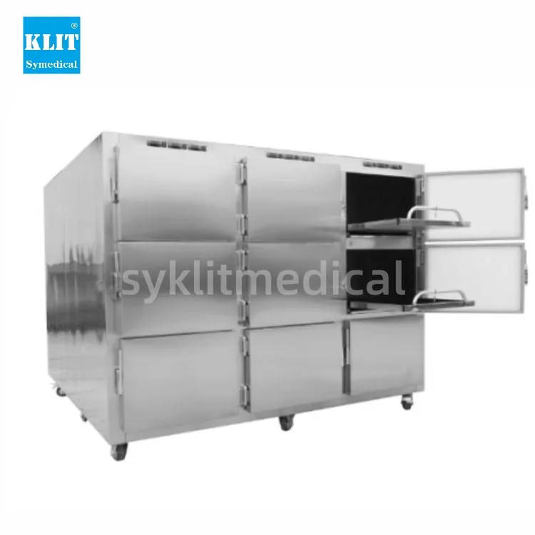 Air-cooled 8-Door Morgue Freezer with Automatic Defrost