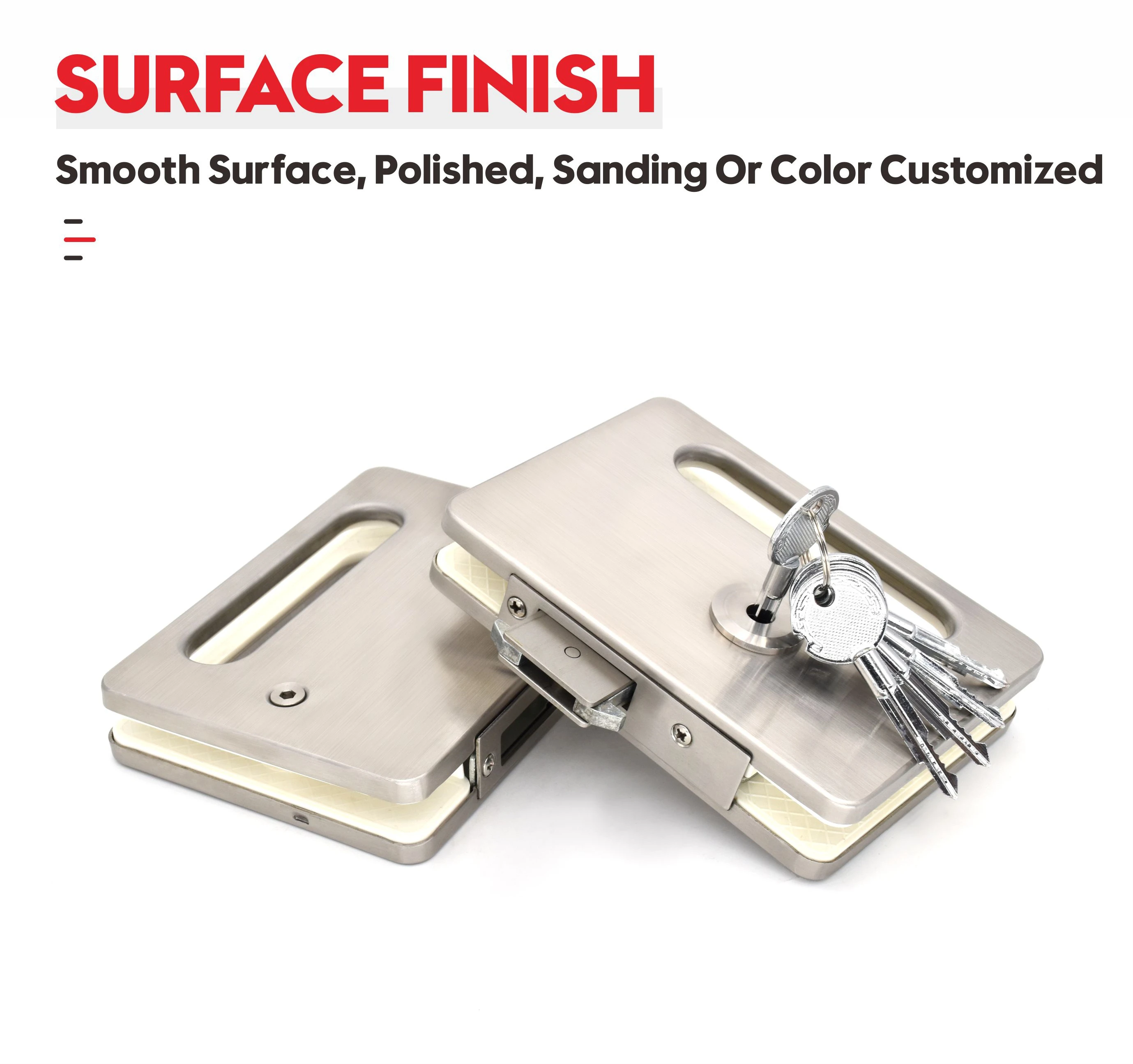 Manufacturer Frameless Sliding Glass Door Handle Lock For Office ...