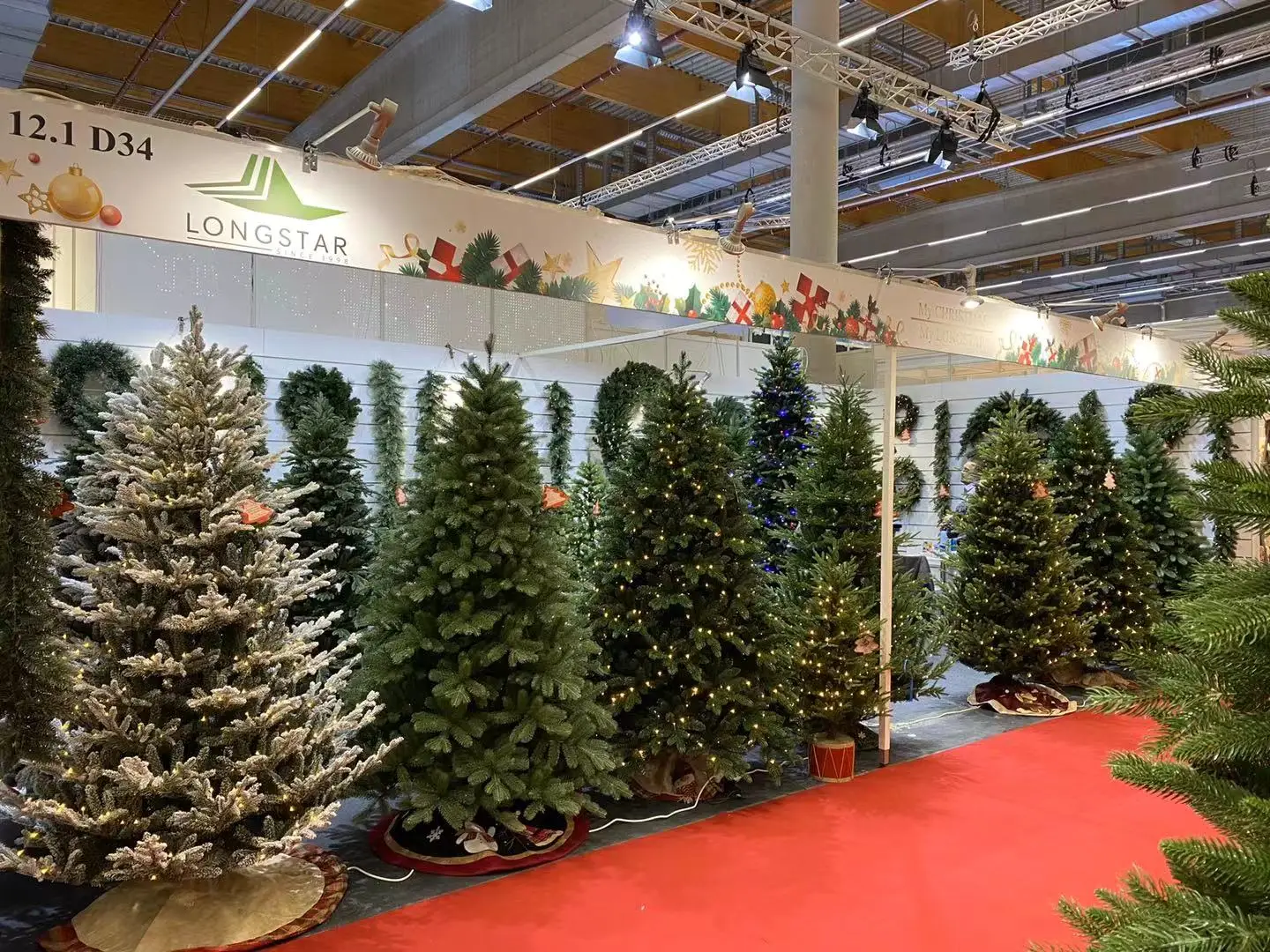 Hot Sale 5-10ft Artificial Green Christmas Tree With Warm White Lights ...
