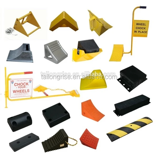 Heavy Duty Steel Wheel Chock with Polyurethane Stoppers