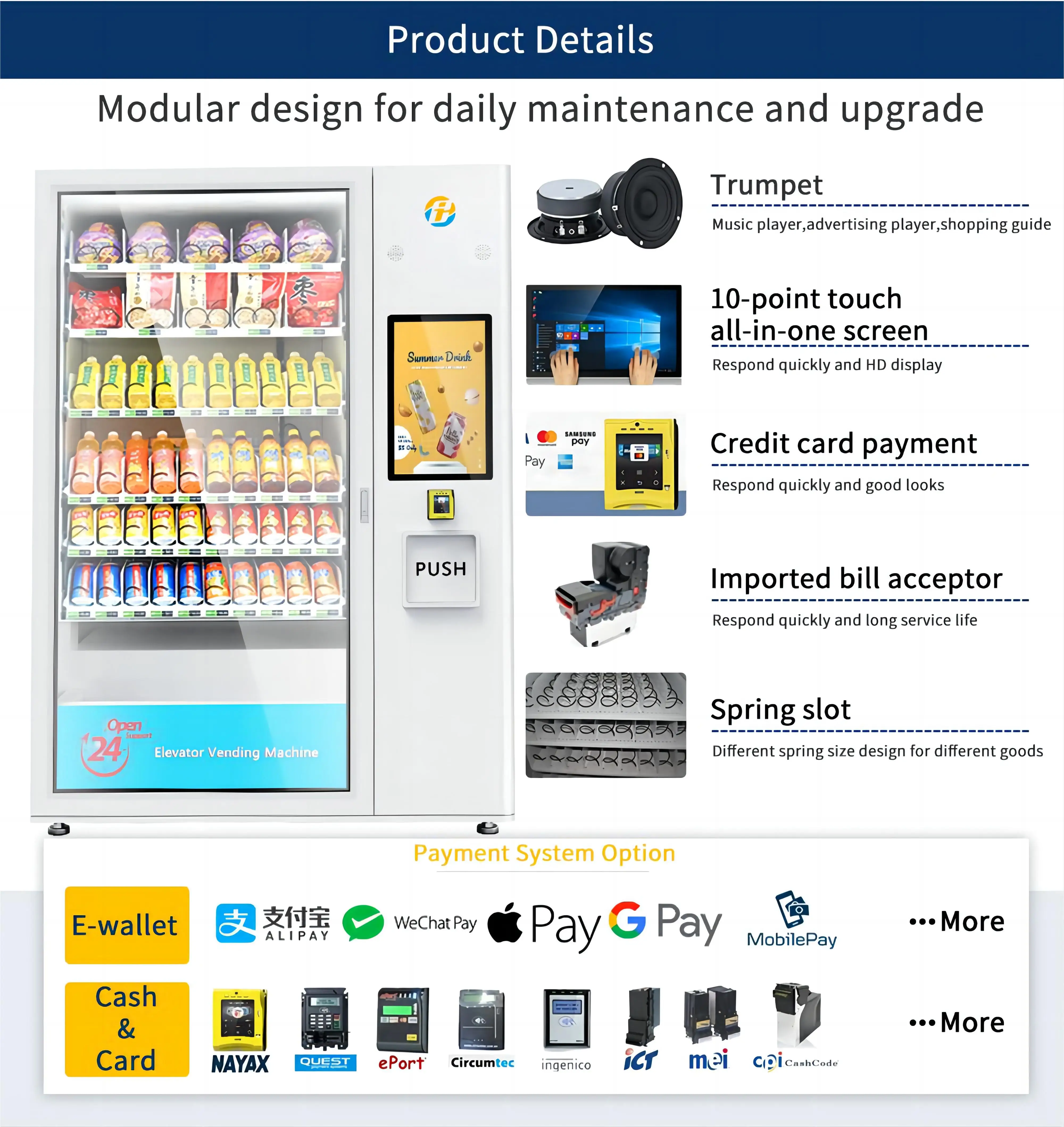 ISURPASS Automatic Elevator Vending Machine for Fresh Food and Vegetable Vending Machine ...