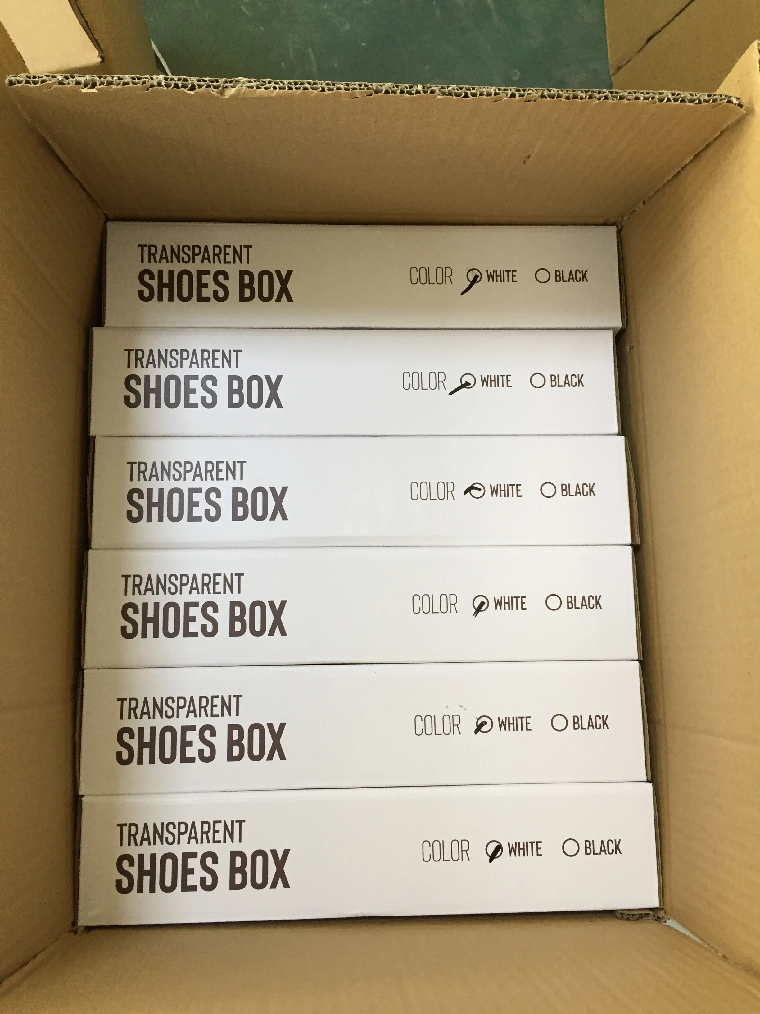 4 Doors Clear Magnetic Acrylic Shoe Box Display Stackable Transparent ...