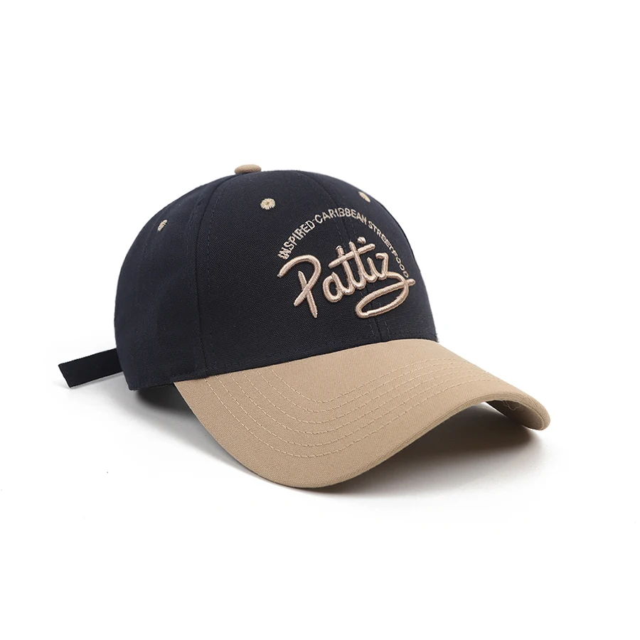 Wholesale Embroidered Two Tone 6 Panel Baseball Cap For Man Custom Logo ...