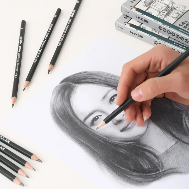 14pcs/set New 12b 10b 8b 7b 6b 5b 4b 3b 2b B Hb 2h 4h 6h Graphite ...