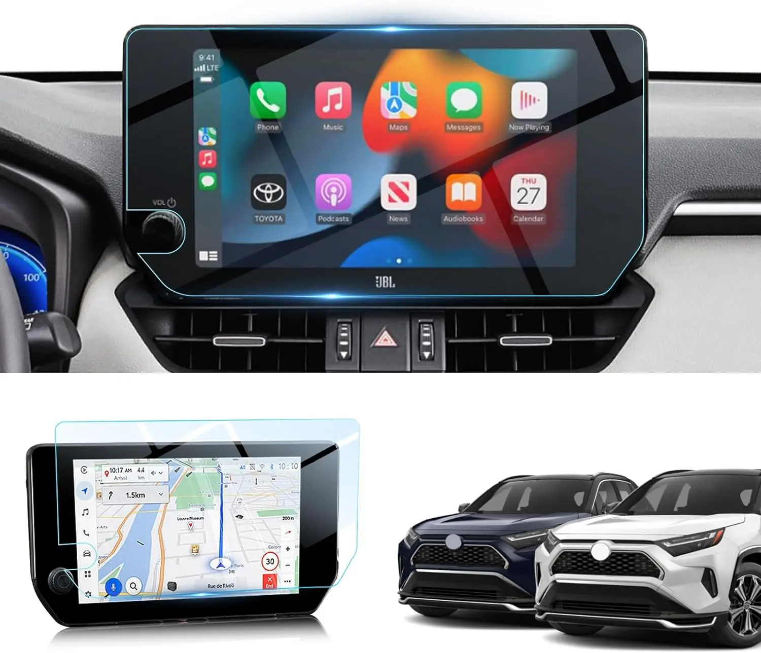 9h Hardness Hd Clear No-dust Anti-scratch Tempered Glass Screen ...