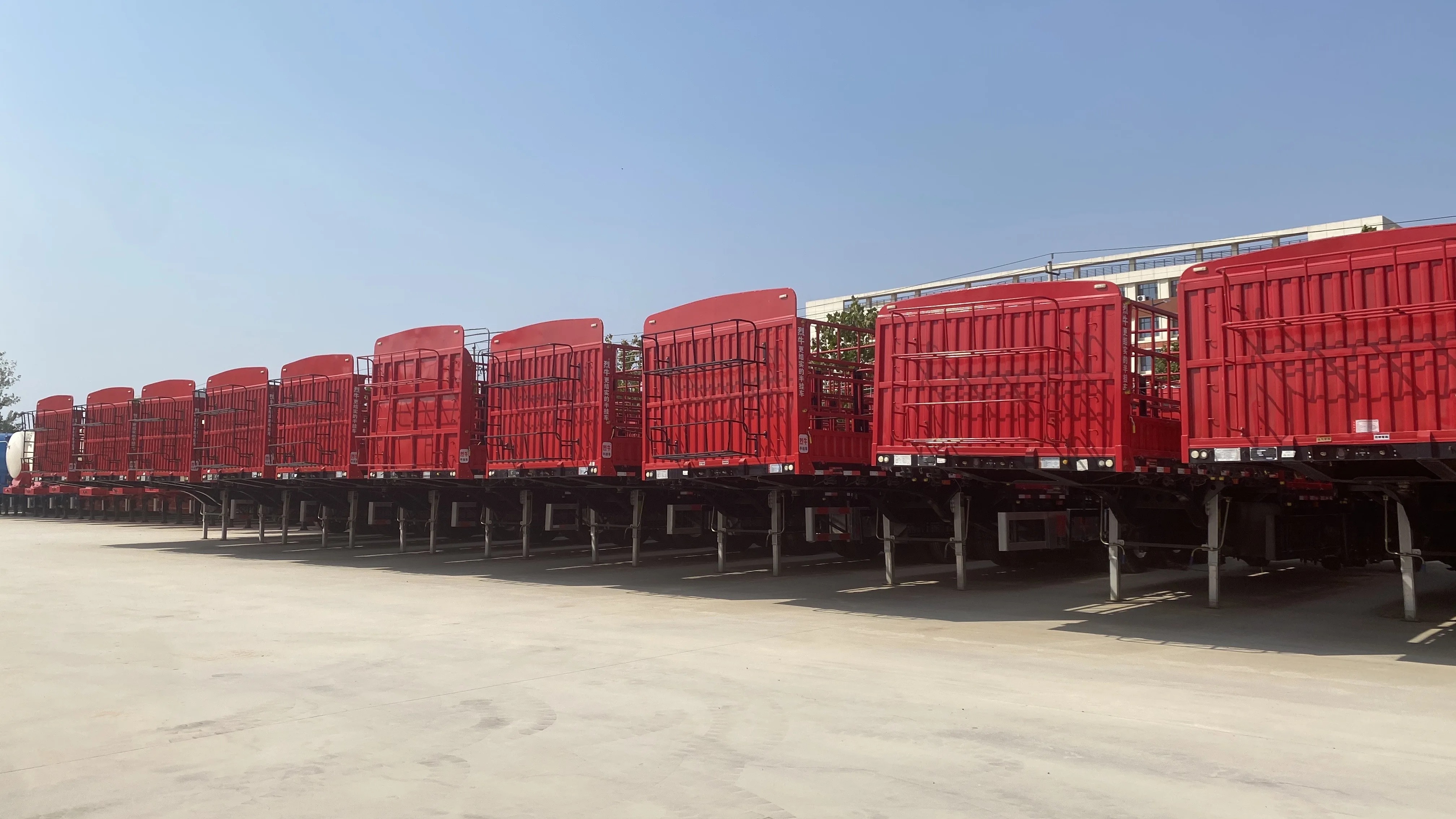 Fence Cargo Semi Truck Side Wall Trailer 3 Axles 40ft 12m 50ton Semi ...