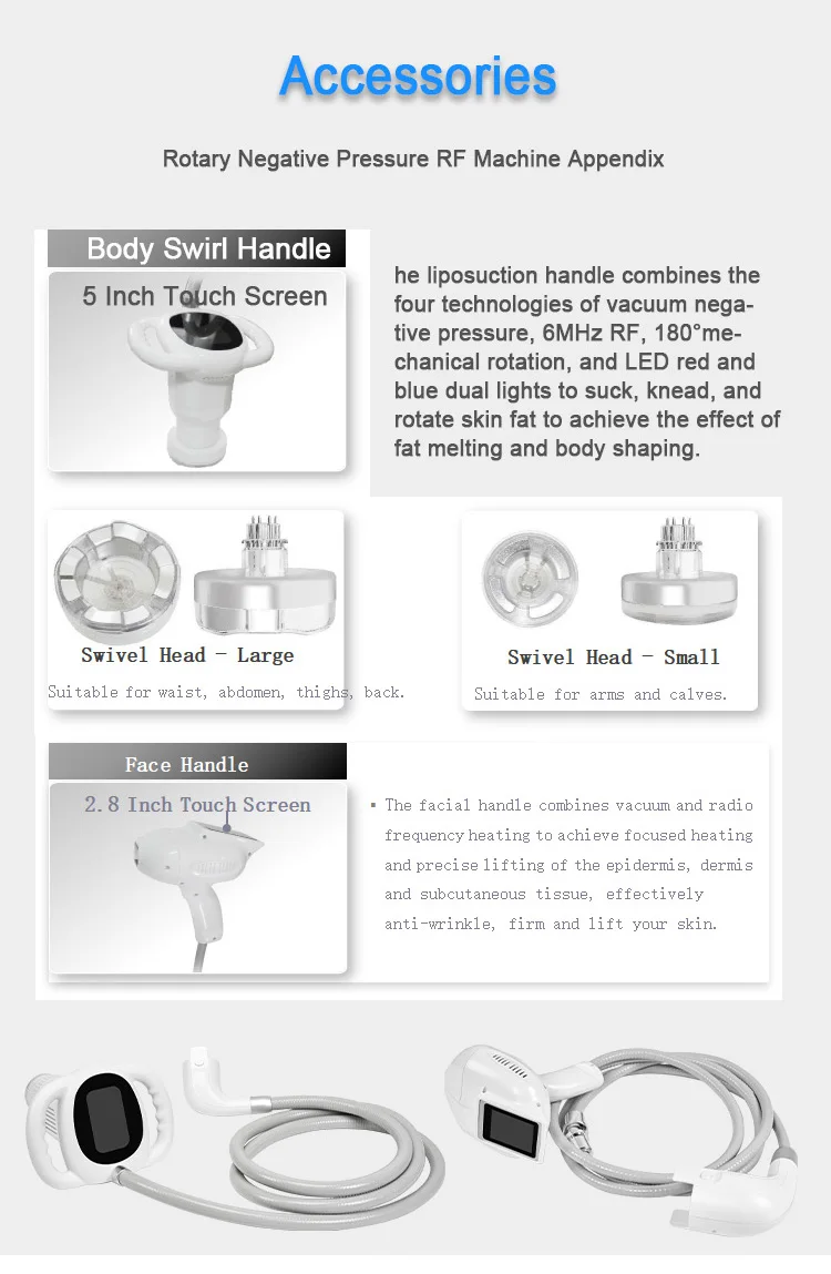 Rotary Negative Pressure Rf Machine Digital Negative Pressure Cellulite ...