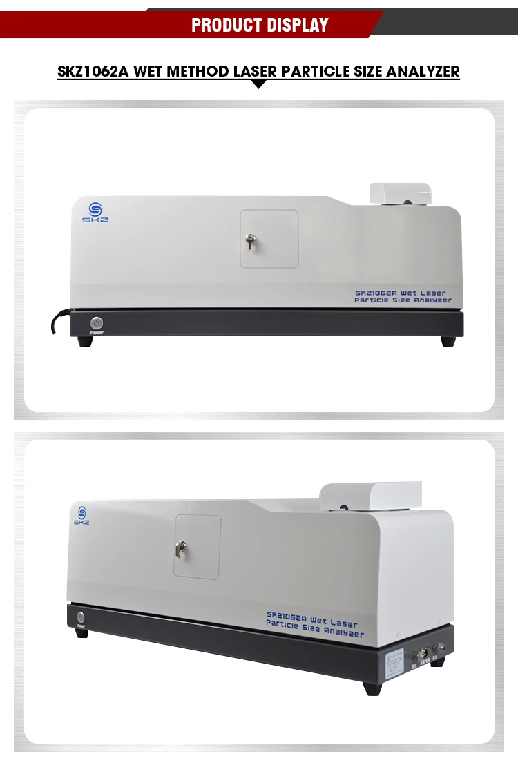 Skz1062a Iso13320 Wet Dispersion Mie Scattering 0.1-600um Wet Method Laser Particle Size ...
