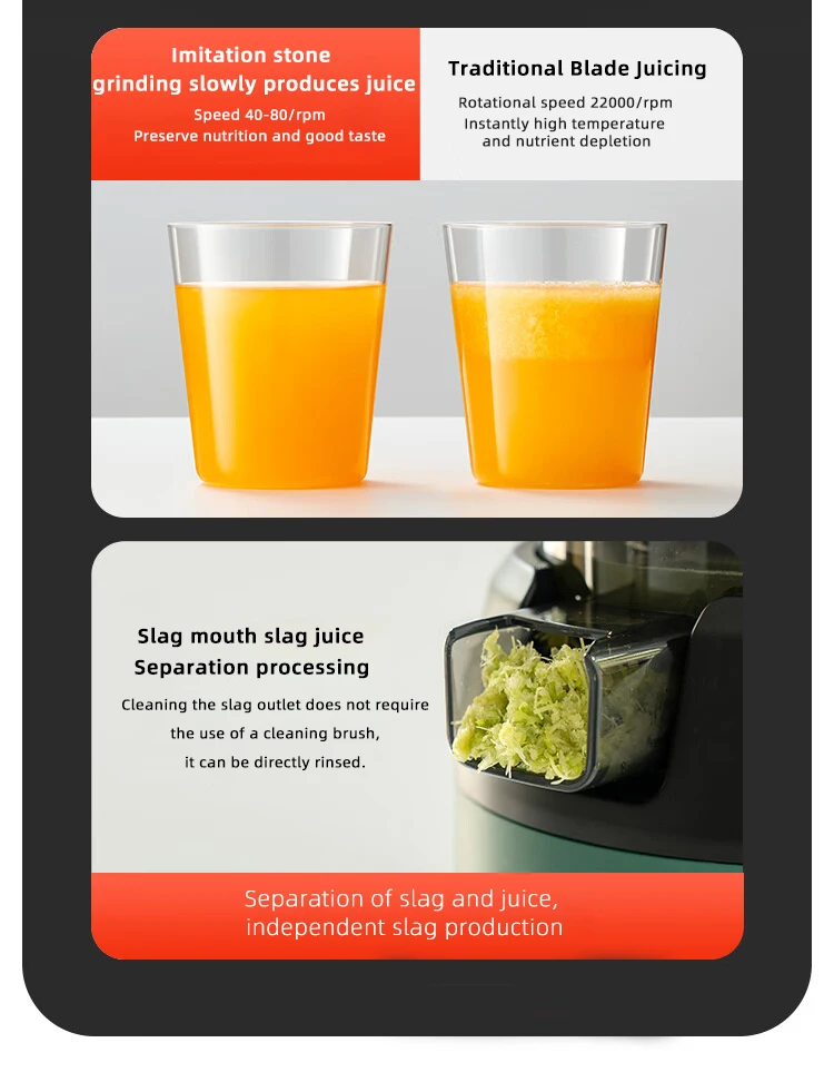 Slow Juicer Cold Press - Efficient Juice Extraction