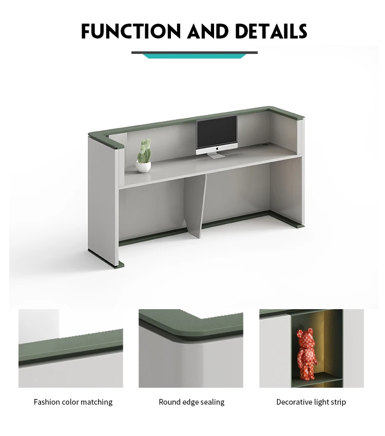 Escritorio Frontal Mdf Consultation Hotel Small Mini Office Clinik ...