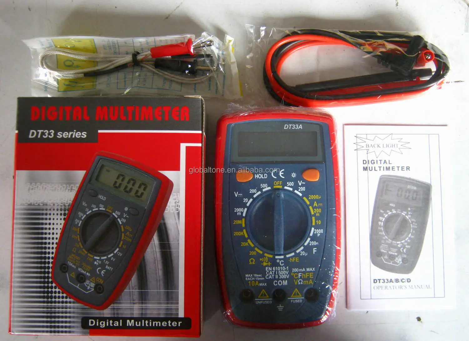 Capacitance And Temperature Test Digital Multimeter Dt33a With Blue ...