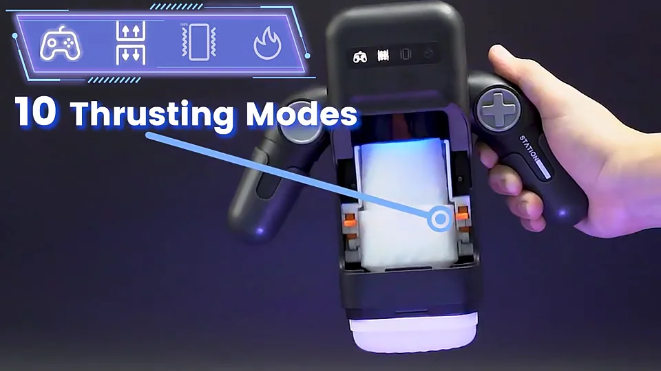 Dropshipping Joy-stick Game Cup Thrusting Vibrating Masturbator With ...