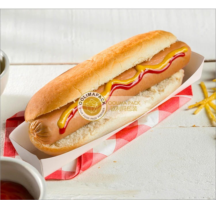 OOLIMAPACK Compostable Hot Dog Packaging - Kraft Paper