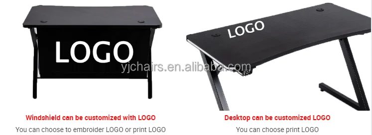 T-Shaped Professional Gamer Electric Lift Racing Style Computer Desk ...
