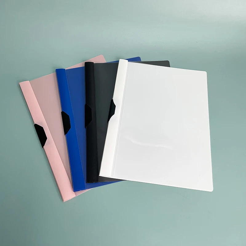 Customize Various Types PP Folder Side Clip Folder Plastic Report File ...