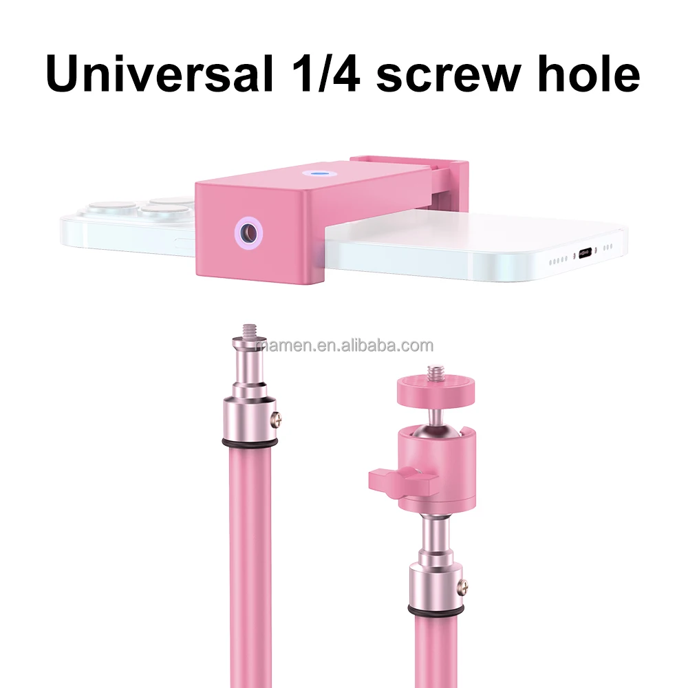 67"170cm Pink Color Tripod Stand - Universal Screw Connector
