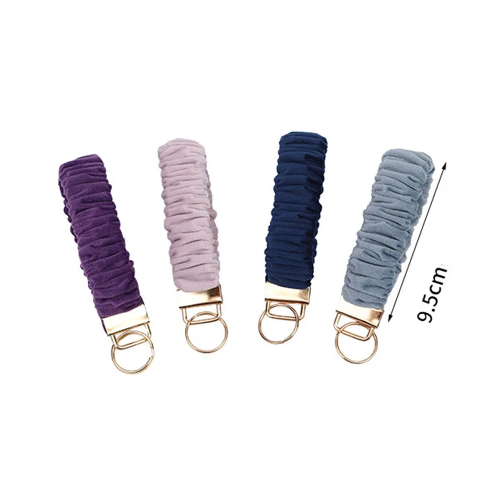 Elastic Scrunchie Wristlet Bracelet Keychain Soft Wristband Keyring ...