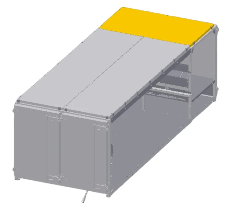 Spare Parts Of Wolverine Proctor Dryer - Roof Panel In The Mainbody Of ...