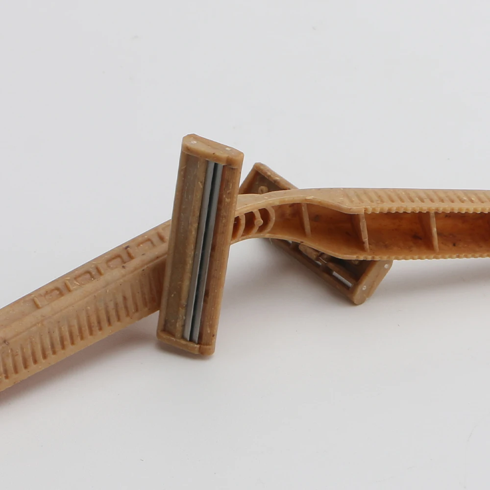 Eco-friendly Twin Blade Shaving Razor - Bamboo Fiber Material