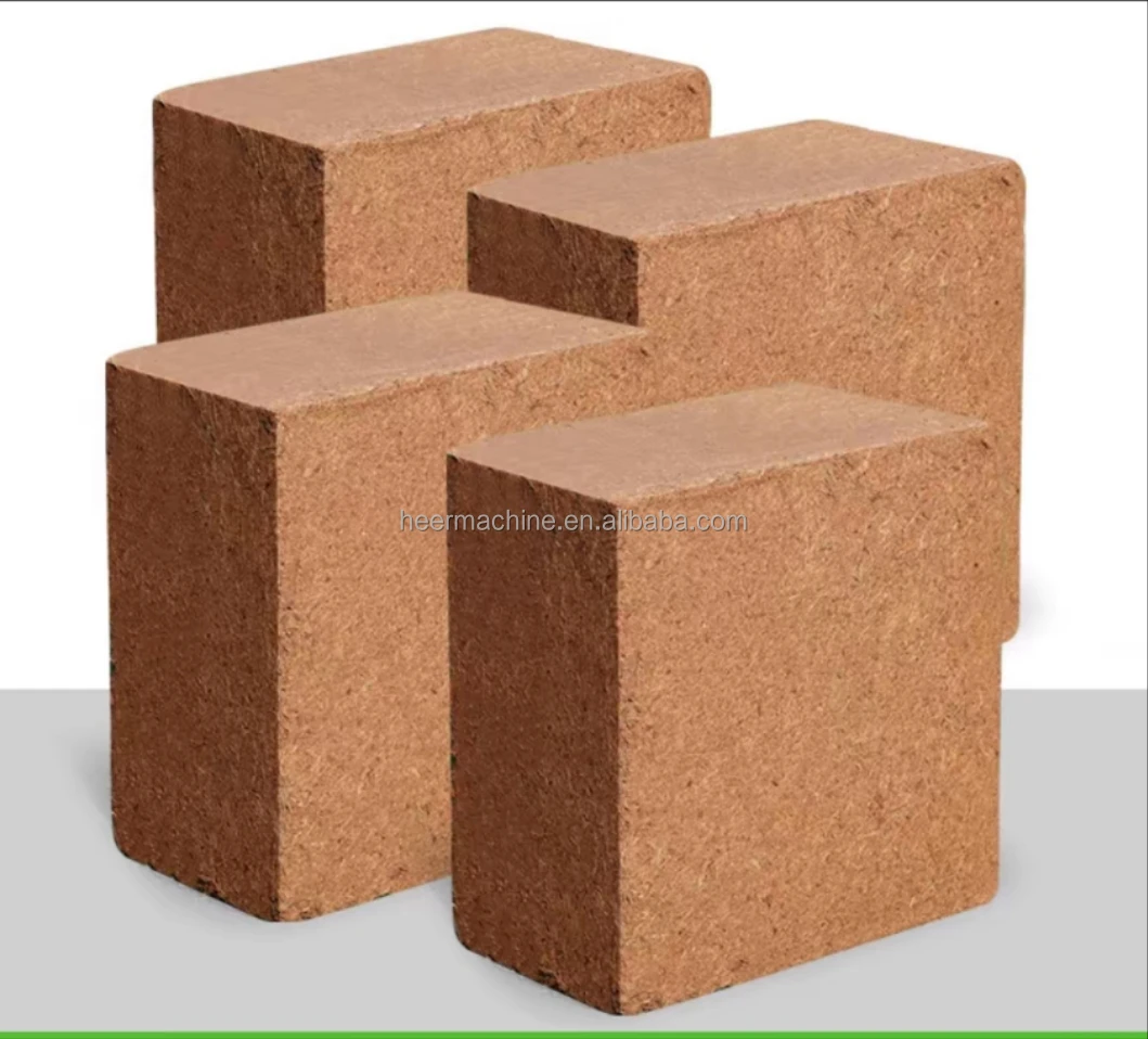 Hydraulic Coconut Coir Block Machine Crushed Coconut Fiber Brick Press ...