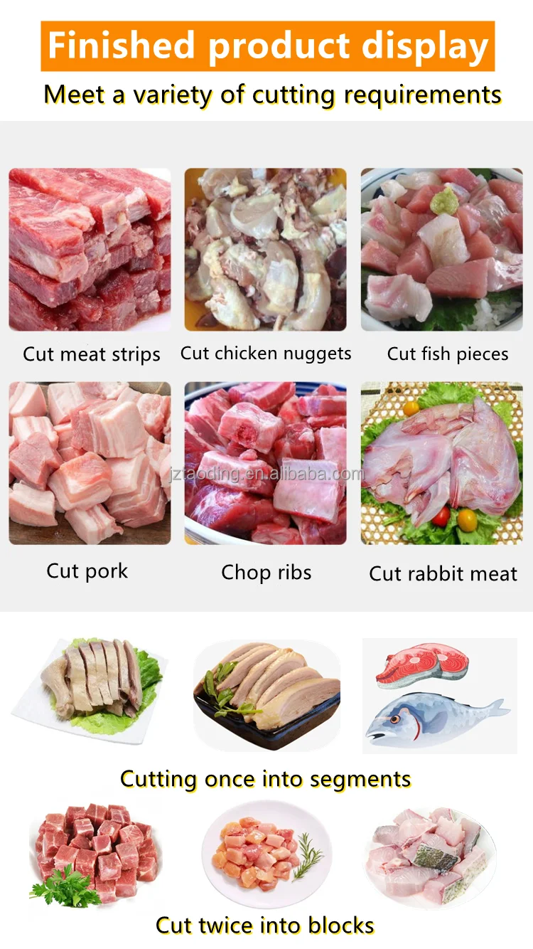 High Quality Automatic Poultry Meat Dicer - 1.5cm Chicken Cube Meat Cutter