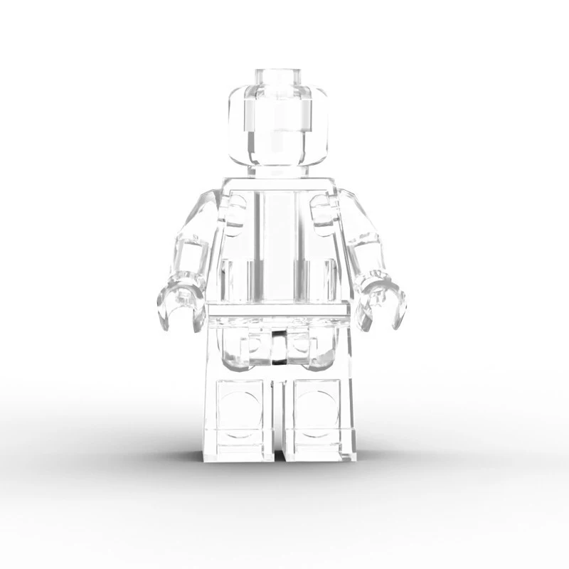 Compatible Plain Moc Building Block Figures Pure Color Action Figure ...