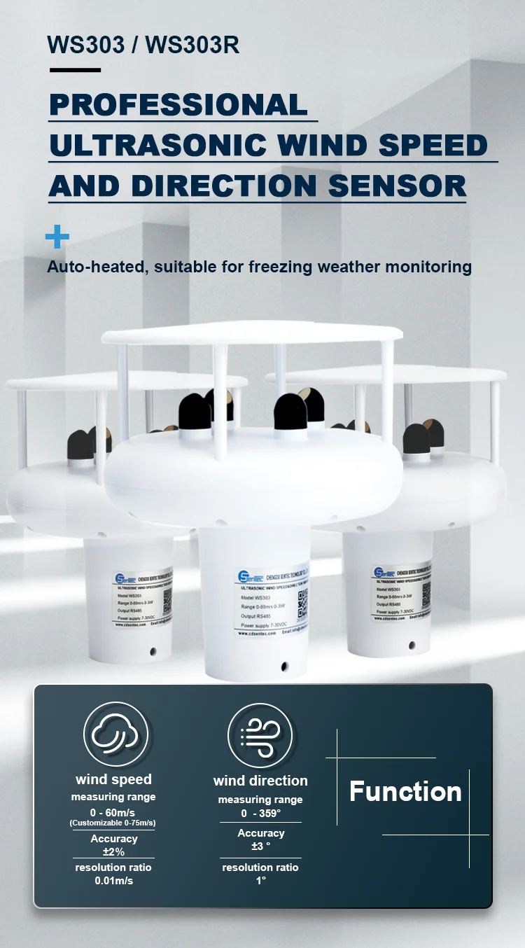 Sentec Ws303 Wind Speed Direction Sensor With High Accuracy Stability ...