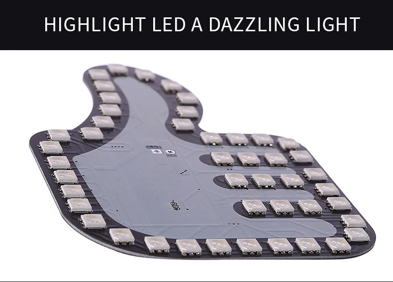 Rgb Funny Middle Finger Gesture Car Usb Led Light Creative Car Rear ...