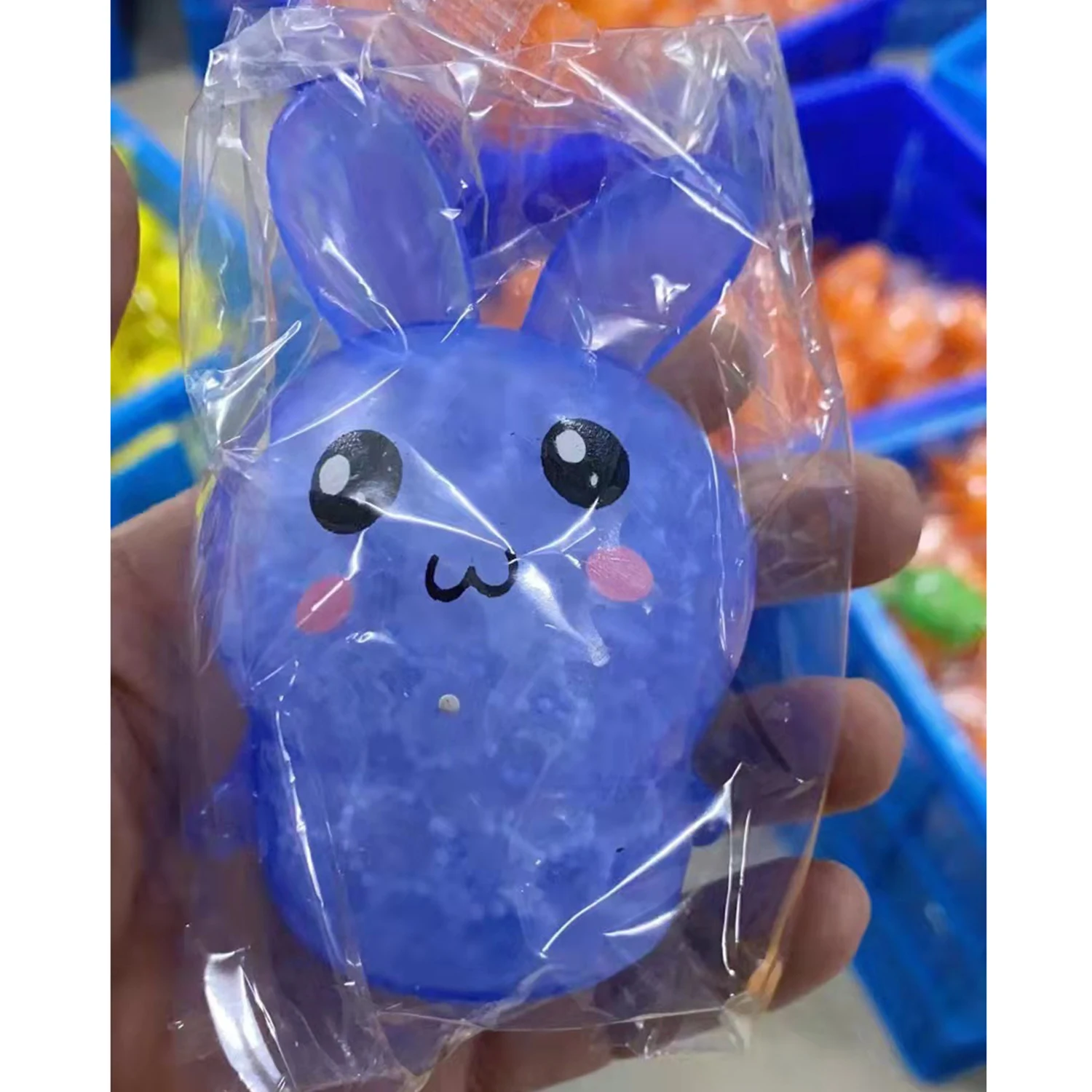 Bunny Stress Ball Rabbit Sensory Squishy Balls Water Bead Squeezing ...