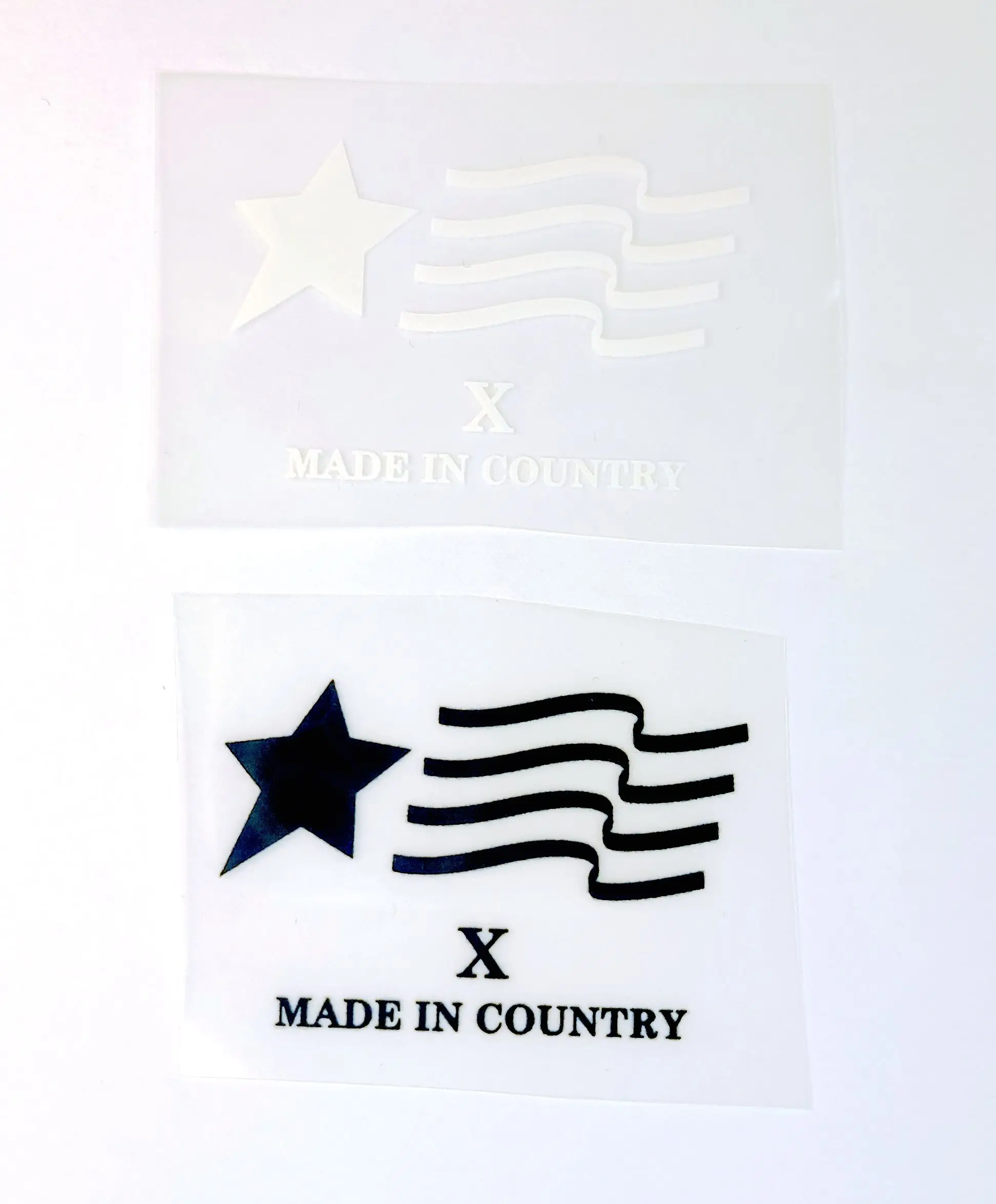 Cheap Custom Tagless Heat Press Transfer Paper Neck Labels For Dark ...