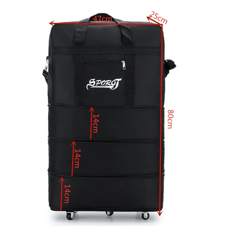 Foldable Lightweight Weekender Overnight Business Travel Suitcase ...