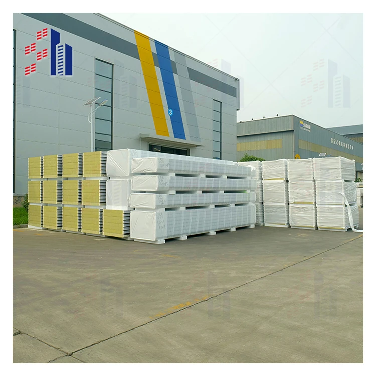 Sh Fire Proof And Sound Fireproof Rock Wool Sandwich Wall And Roof ...