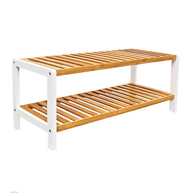 2 tier Bamboo Shoe Rack Storage Rack For Home BSCI Factory| Alibaba.com