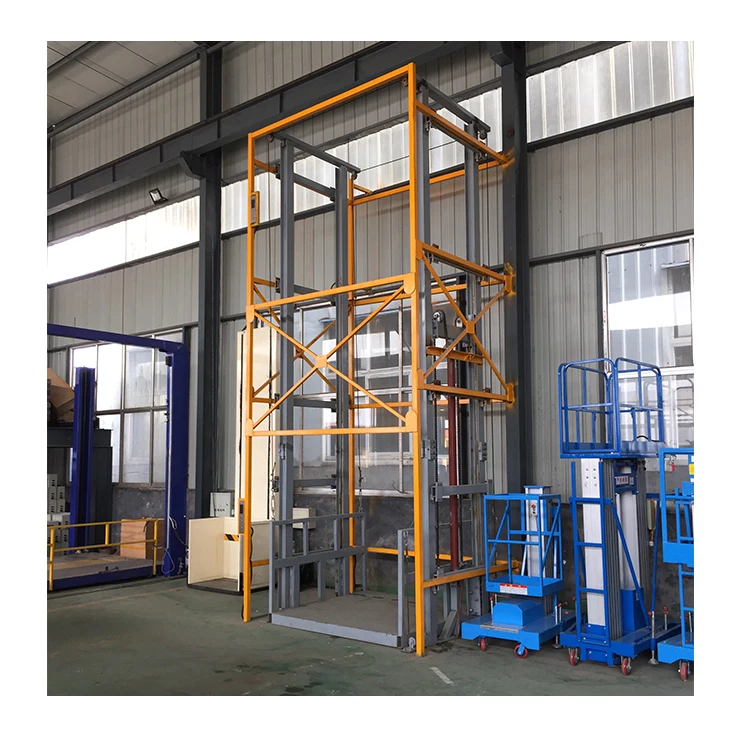 Elevator Platform Industrial Single/double Guide Rail Warehouse Cargo ...