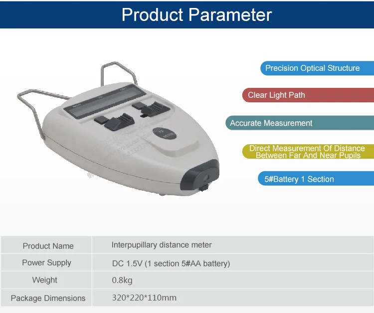 2024 Optical Digital Pupilometer Pupil Meter Pd Meter Pupil Distance ...