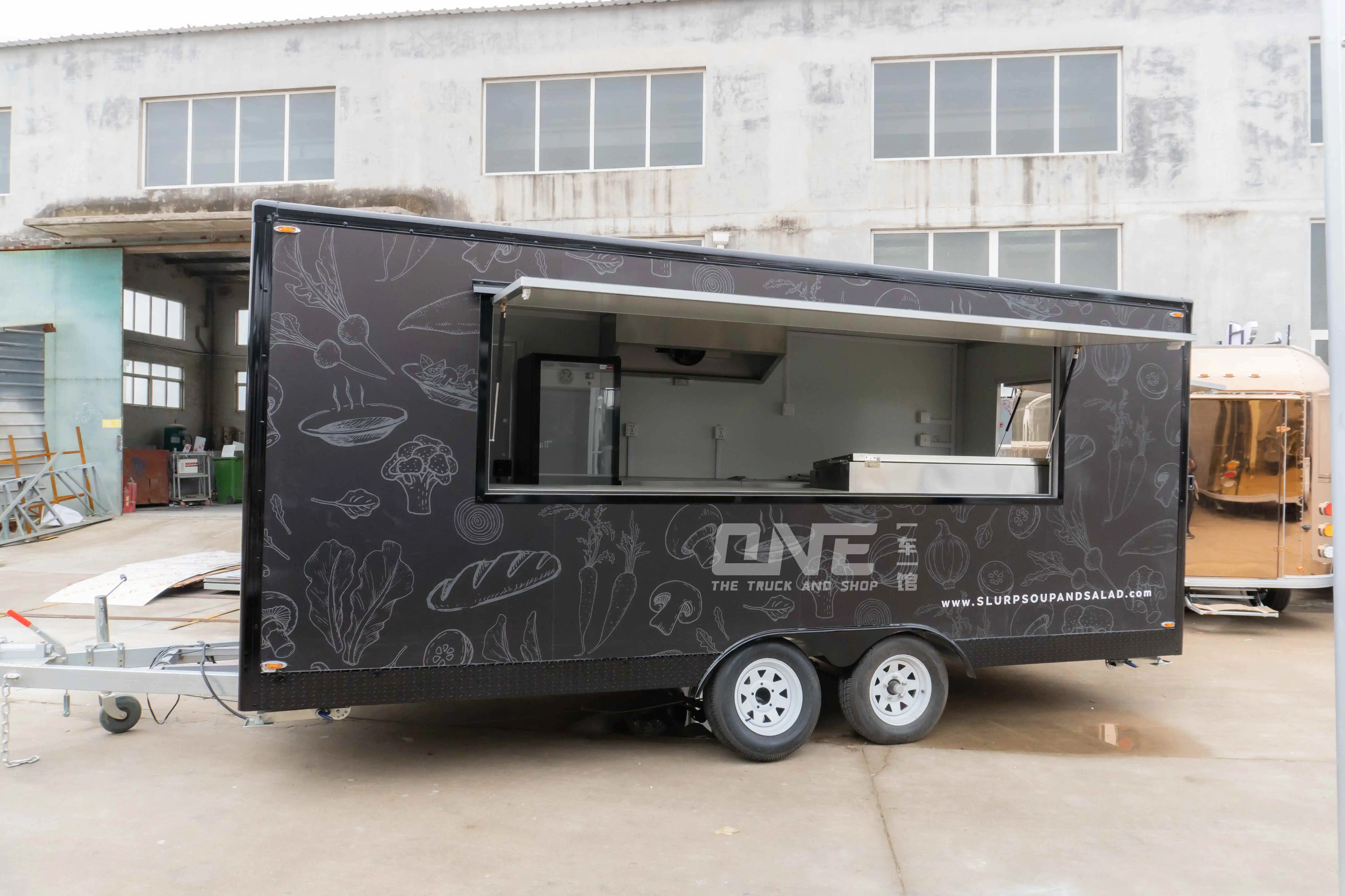 Factory Outlet Customized Food Trailer Hamburger Food Trailer Hotdog ...