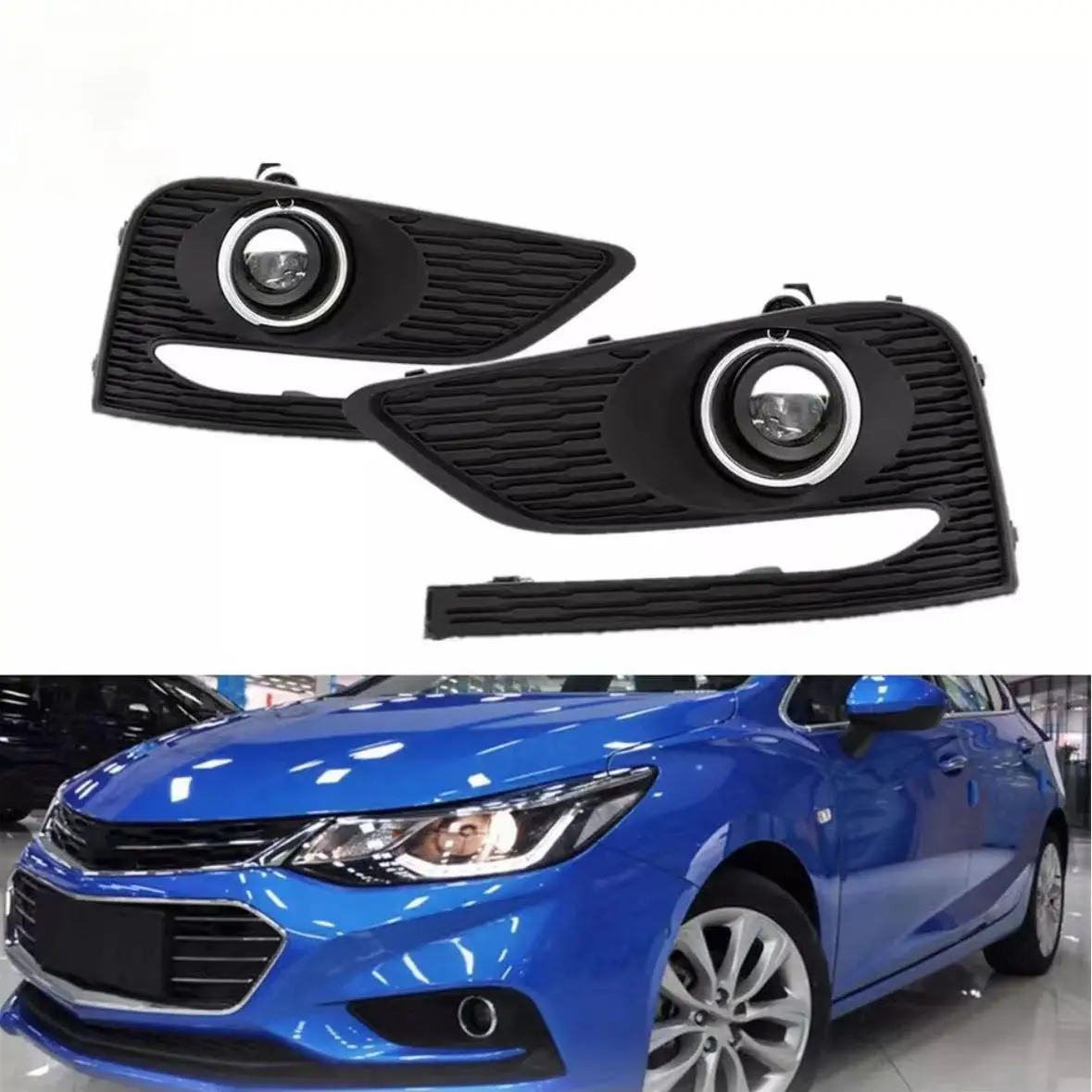 Pair Of Fog Lights Lamps For 2016-2017-2018 Chevy Cruze Bumper W/switch ...