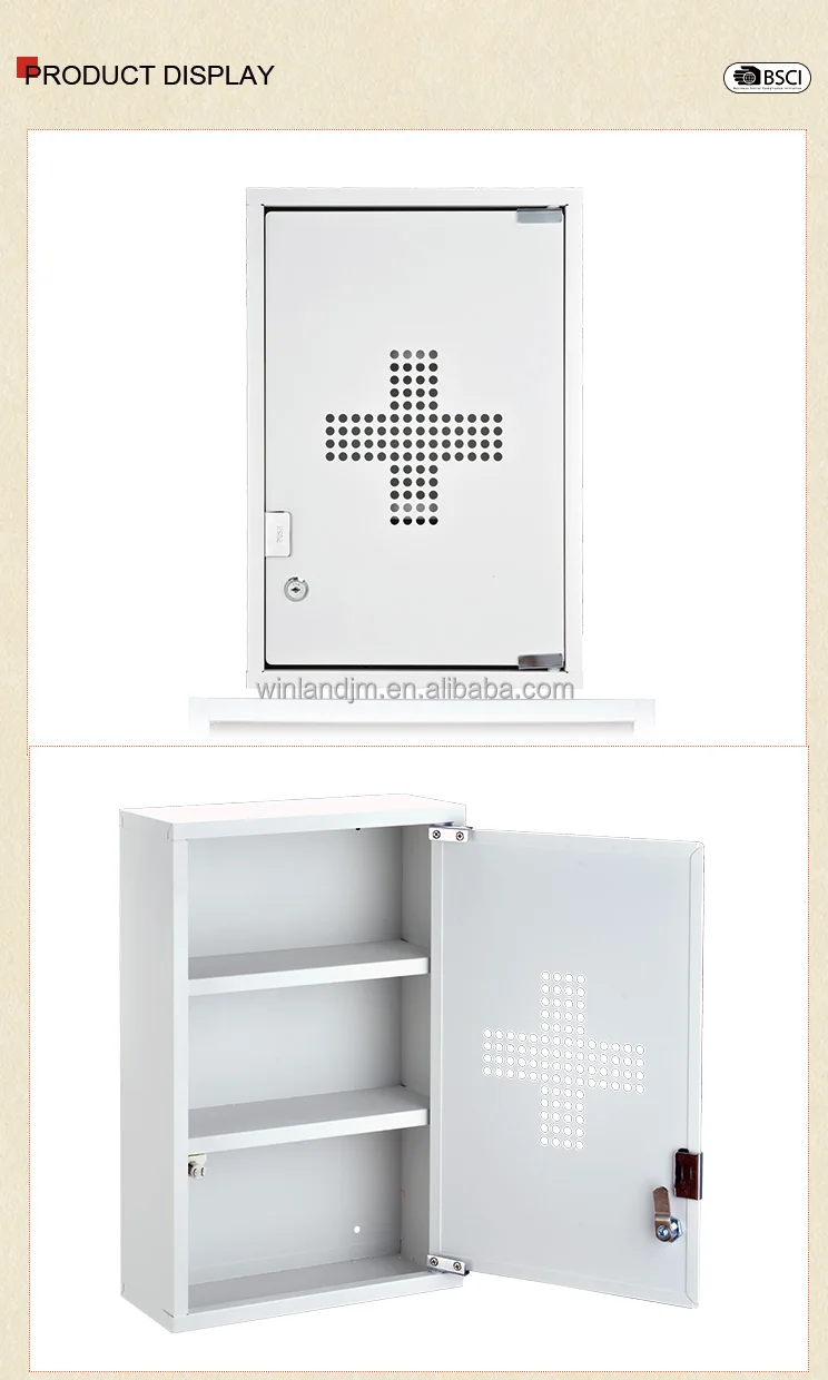 New Large Metal Medicine Cabinets Storage Case-medical Box For Bathroom ...