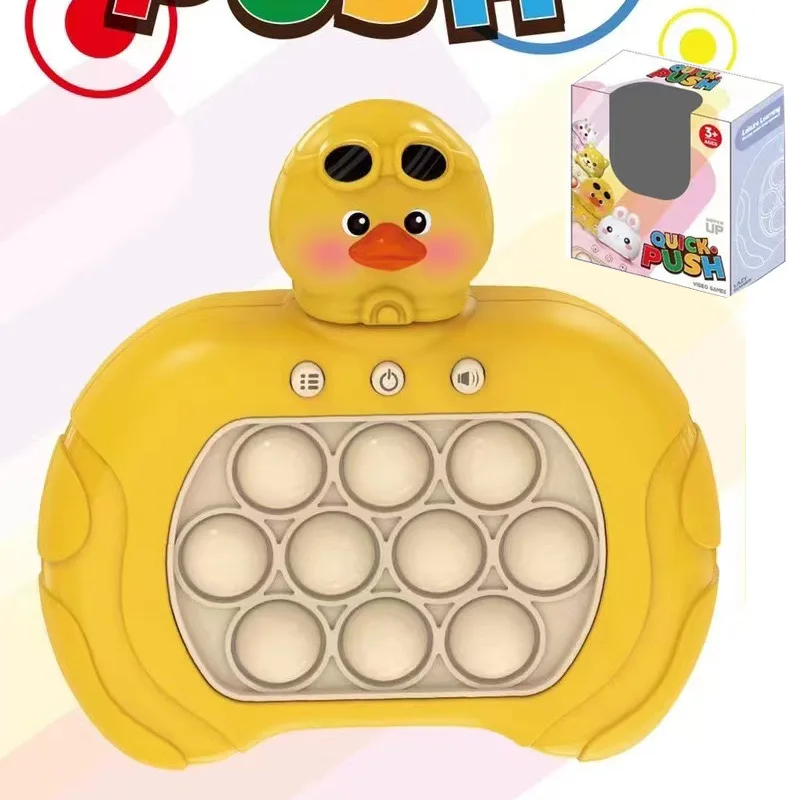 2024 New Squeeze Fast Push Stress Game Light Up Pops Whack A Mole ...