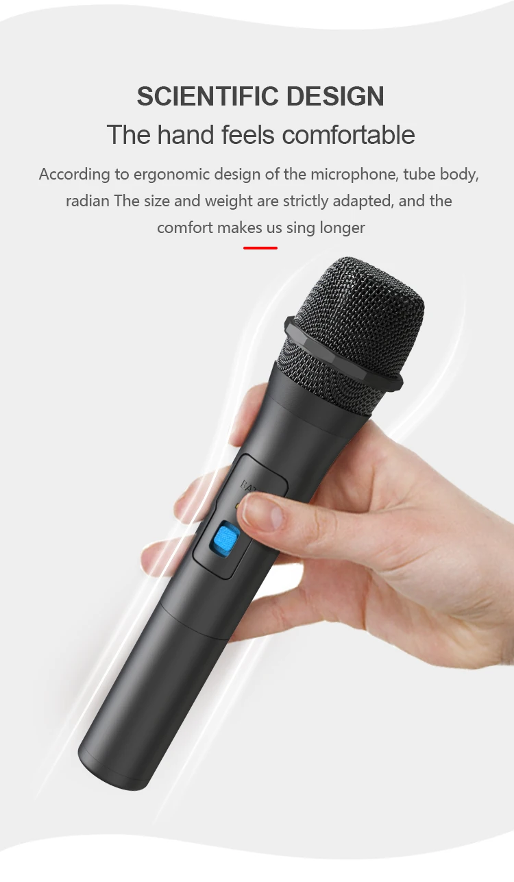 Vhf Wireless Microphone Handheld Mic With Great Price for KTV Singing ...