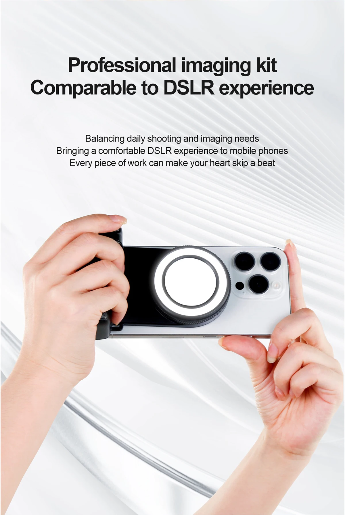Magnetic Smartphone Holder Mobile Phone Shutter Grip Tripod with 1/4 ...